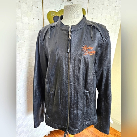 Harley-Davidson | Jackets & Coats | Harley Davidson 3 In Leather Jacket ...